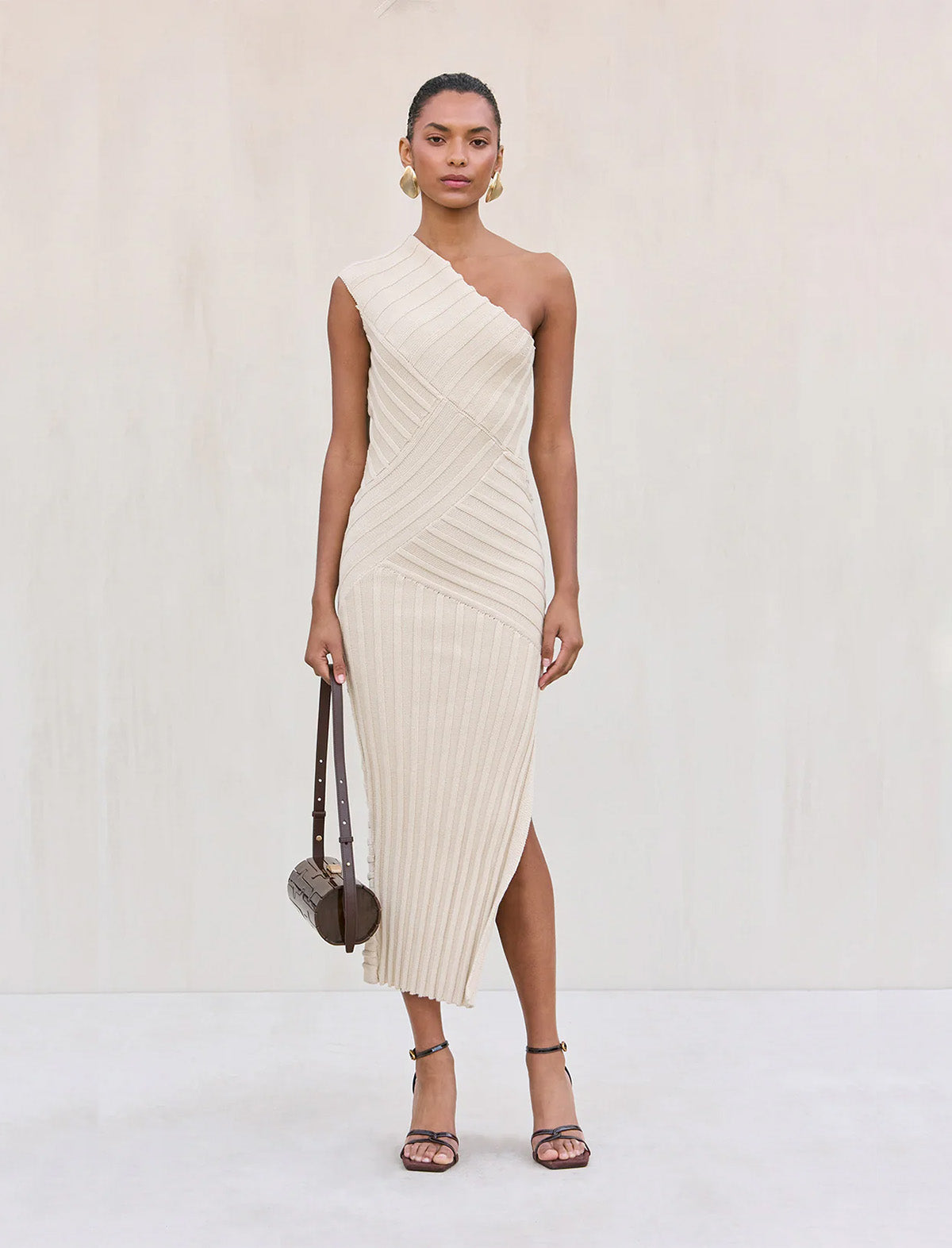 CULT GAIA Cielo Knit Dress in Beach | CLOSET Singapore