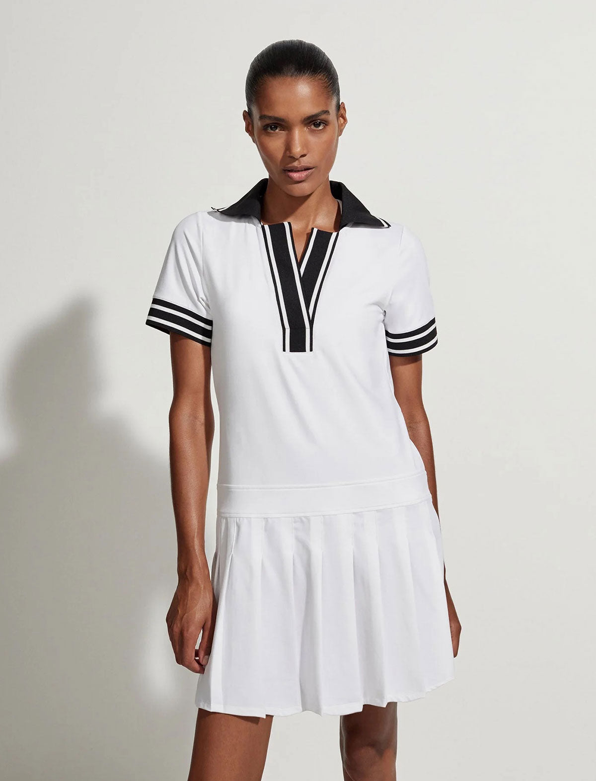 VARLEY Keyes Sporty Dress In White | CLOSET Singapore